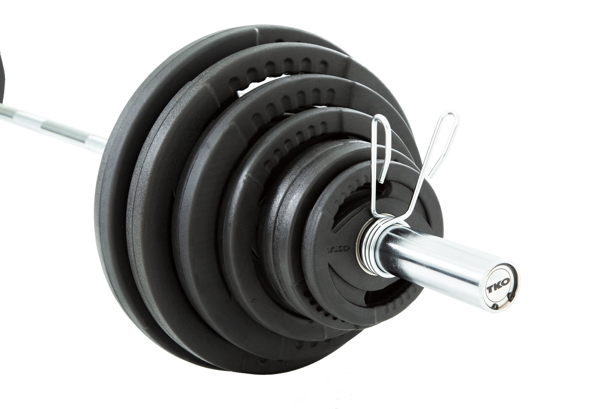 TKO 300lb Olympic Rubber Plate Set w/ 1,000lb Bar & Collars – Superior ...